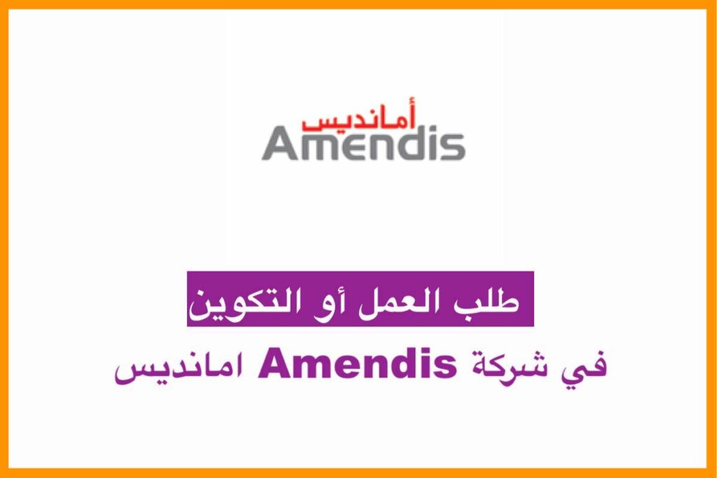 طلب العمل أو التكوين في شركة Amendis امانديس 2024